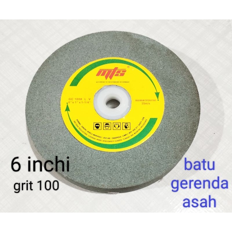 Jual batu gerenda duduk asah 6inchi grit 100 grinding wheel batu grenda ...