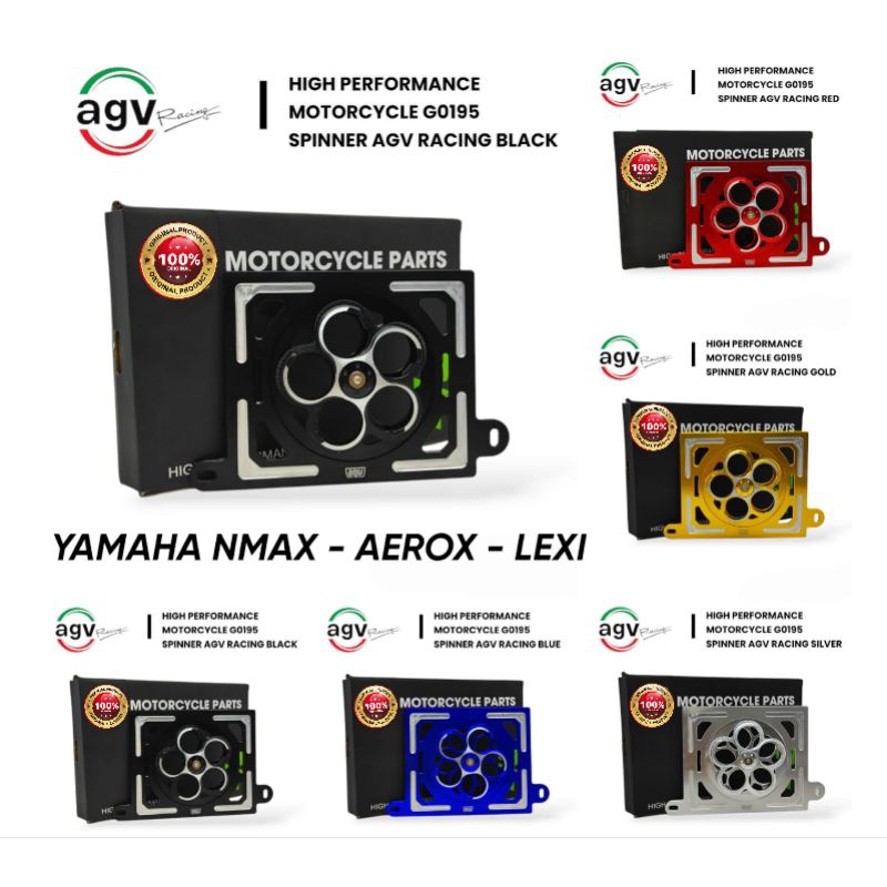Jual AGV Cover Radiator Spinner Yamaha Nmax Aerox Lexi PNP Full CNC ...