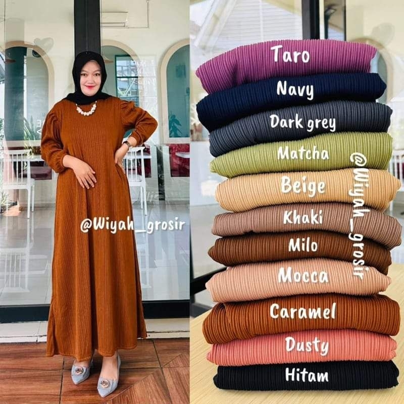 Jual Gamis Soraya Rempel Tangan Knit Condru / Dress Soraya knit Condru ...