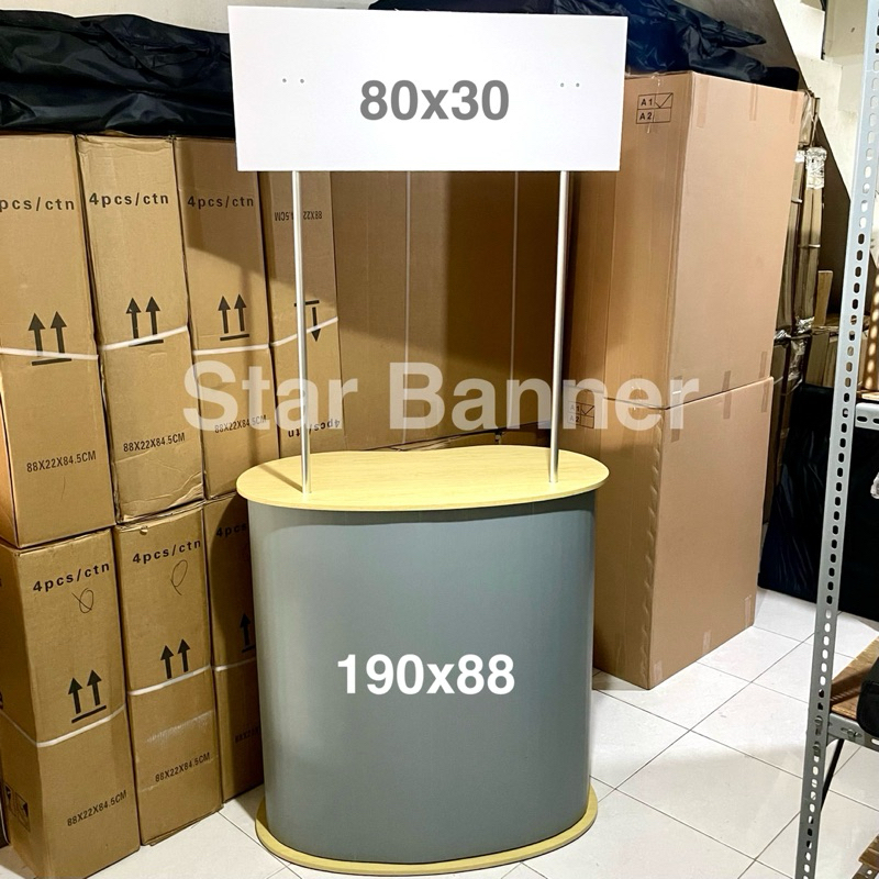 Jual Polycounter Curve Oval (with header) | Pop Up Table | Pop Up ...