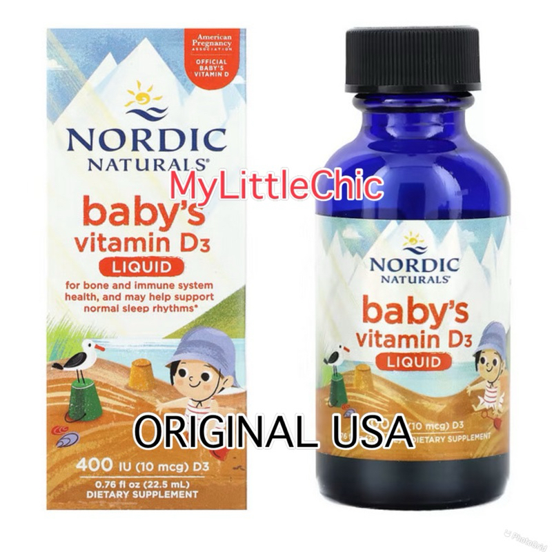 Jual Nordic Naturals Baby Vitamin D3 Liquid 10 mcg / 400 IU - 0.76 fl ...