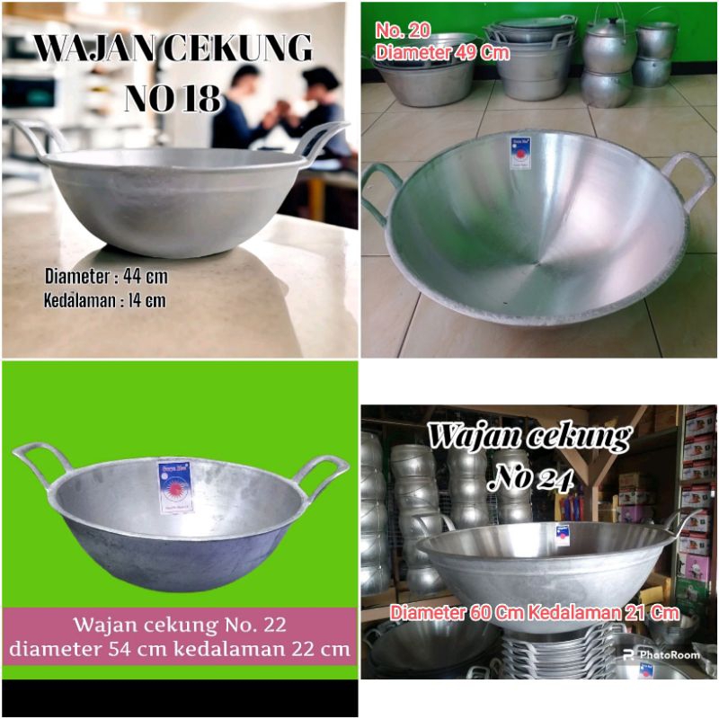 Jual Wajan Katel Cekung No 20,18 Alumunium Anti Lengket | Shopee Indonesia