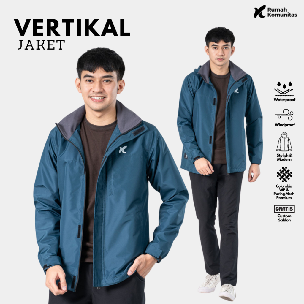 Jual JAKET VERTIKAL - JAKET ANTI AIR DAN TAHAN ANGIN - WATERPROOF AND ...