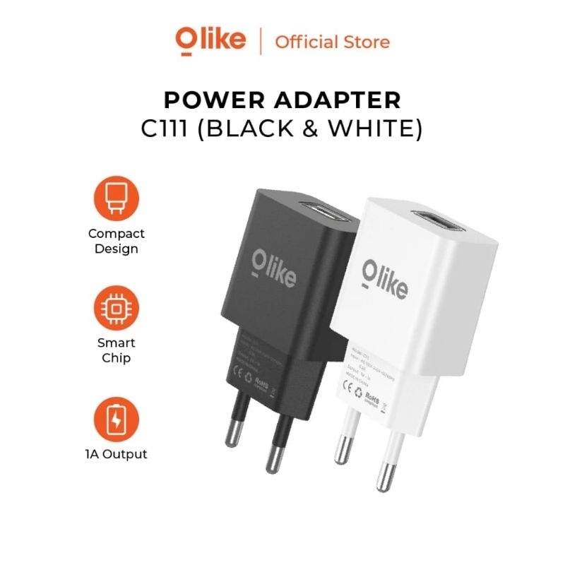 Jual OLIKE C111 ( 1 Toples isi 15 ) Batok Charger OLIKE C111 5V/1A Fast ...