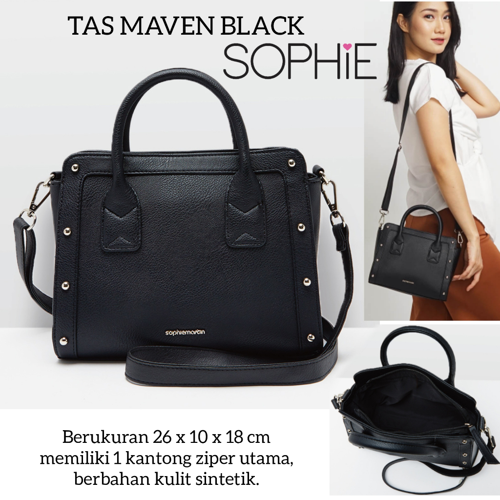 Jual TAS MAVEN BLACK BERRY SOPHIE MARTIN PARIS PROMO TAS SELEMPANG ...