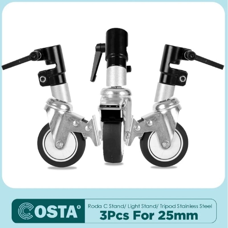 Jual Roda C-Stand 3pcs Light stand Tripod for 25mm | Shopee Indonesia