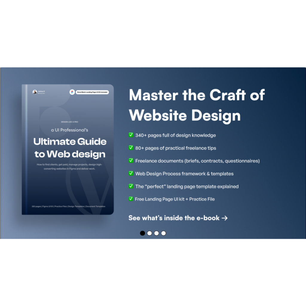 Jual The Ultimate Guide to Web Design (Landing Page UI Kit + Free ...