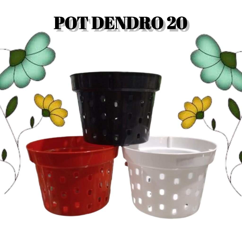 Jual Pot Anggrek Banyak Lubang Samping Dendrobium 20cm Tanaman Bunga ...