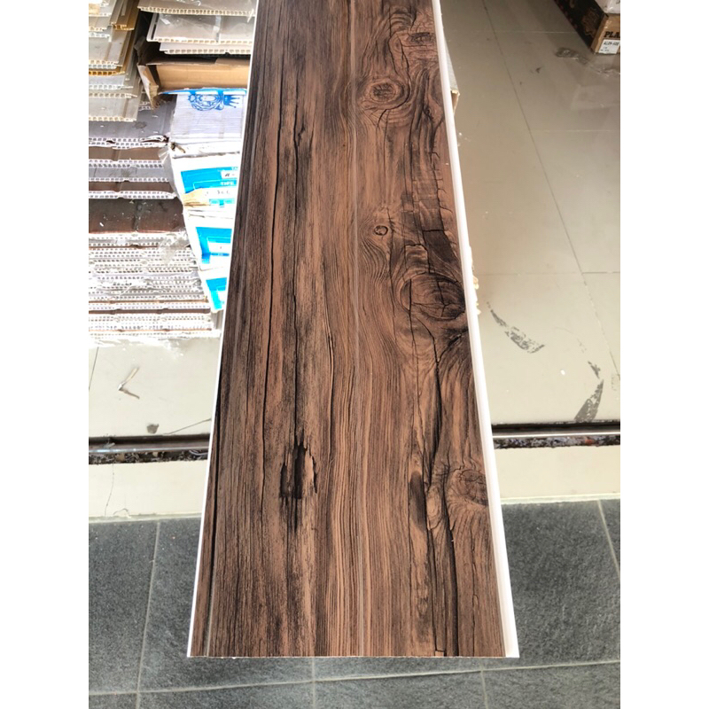 Jual Plafon Pvc Serat Kayu Doff Maihome Wood 8 Nat (PERLEMBAR) | Shopee ...