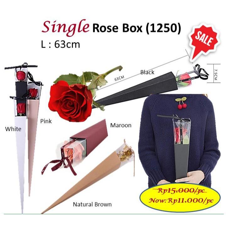 Jual Single rose box - plastik bunga satuan 63cm - box bunga satuan ...