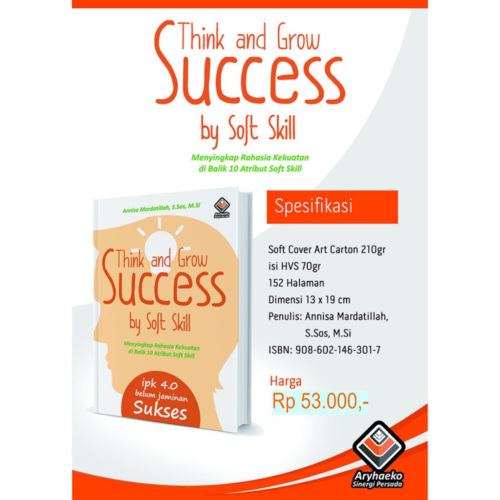 Jual THINK AND GROW SUCCESS BY SOFT SKILL/BUKU PENGEMBANGAN KARIR DAN ...