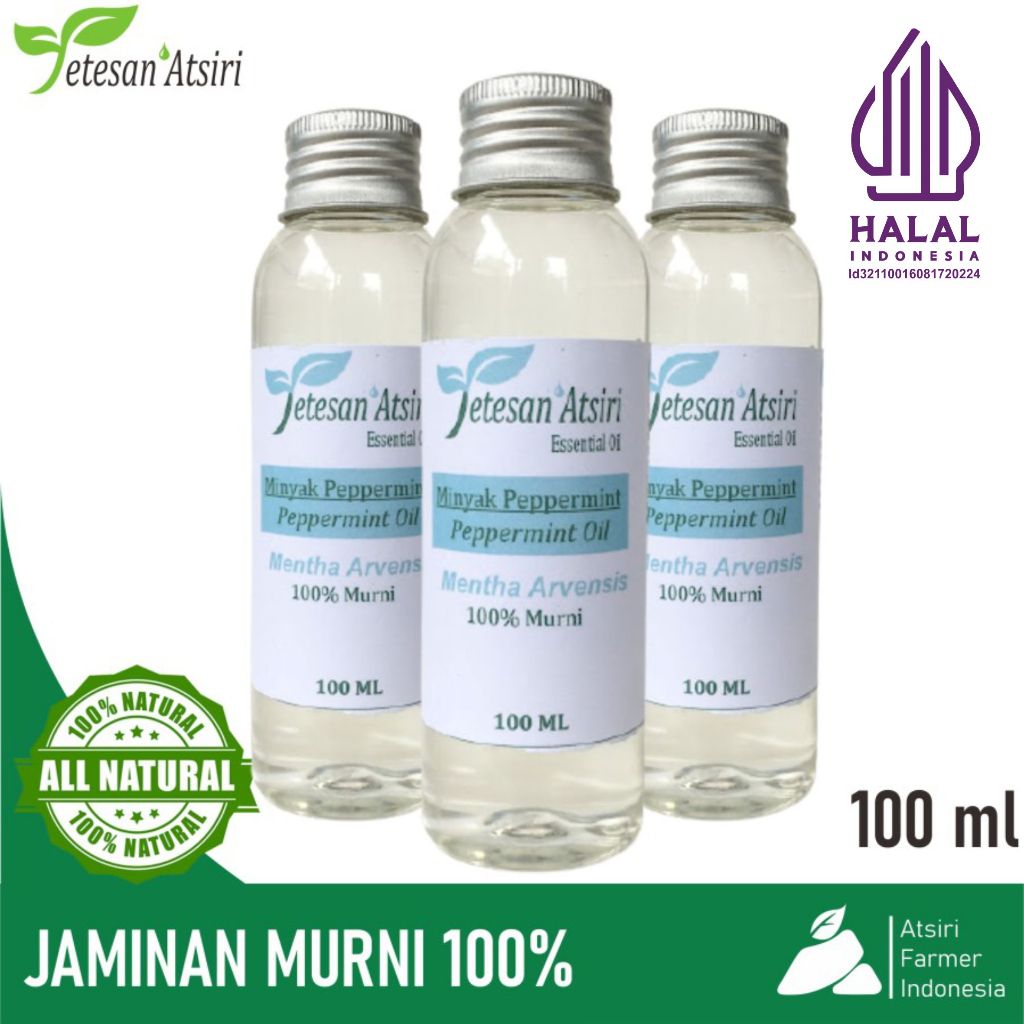 Jual 100ml minyak atsiri mint peppermint murni peppermint pure essential oil 100% murni tanpa ...