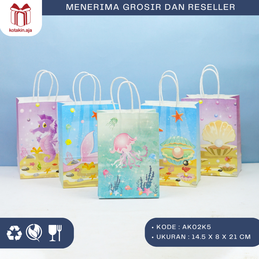 Jual Paper Bag Kraft / Paper bag Ultah / Tas Kado Ultah / Goodiebag ...