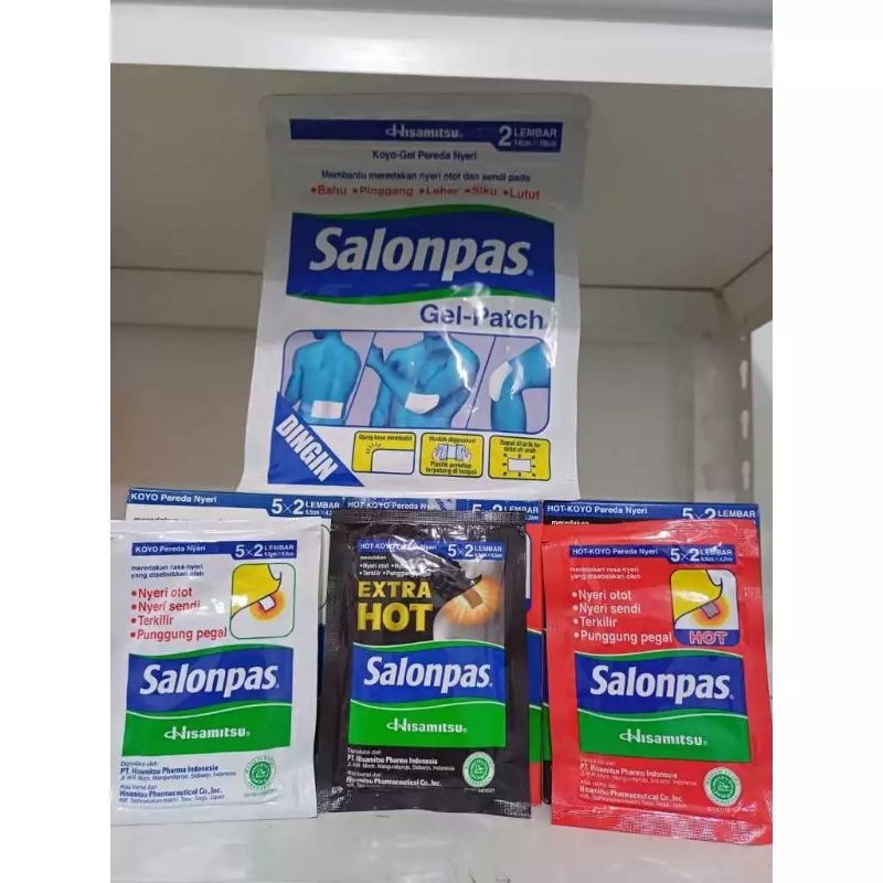 Jual Salonpas pereda nyeri (Regular, Hot,Extra Hot, dan Gel Patch ...