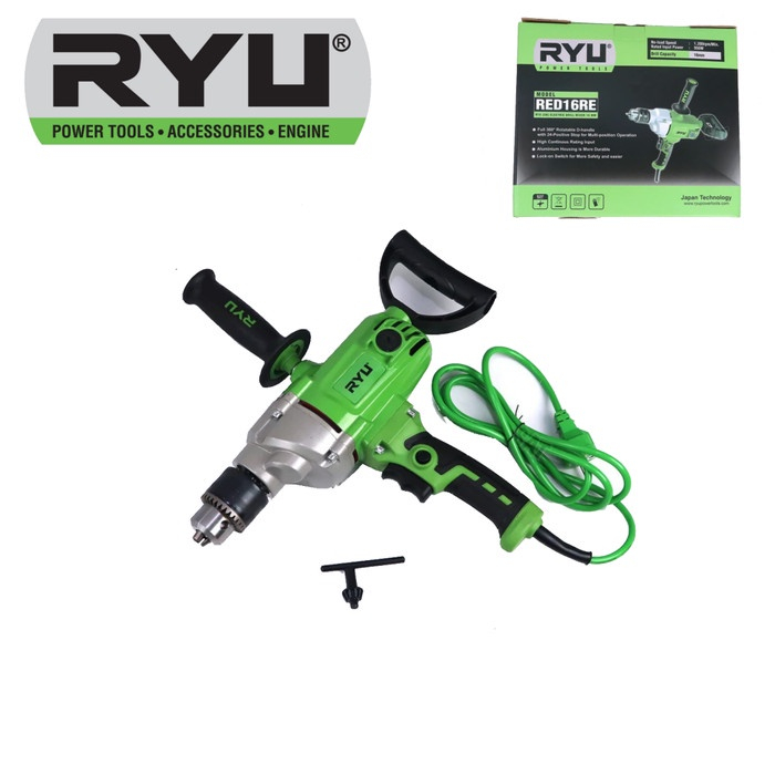Jual ELECTRIC DRILL MIXER 16MM/Mesin pengaduk cat RYU RED16RE | Shopee ...