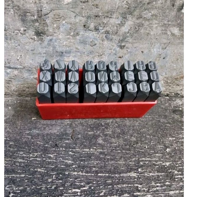 Jual mata ketok 5mm huruf A- Z mata getok huruf 5mm | Shopee Indonesia