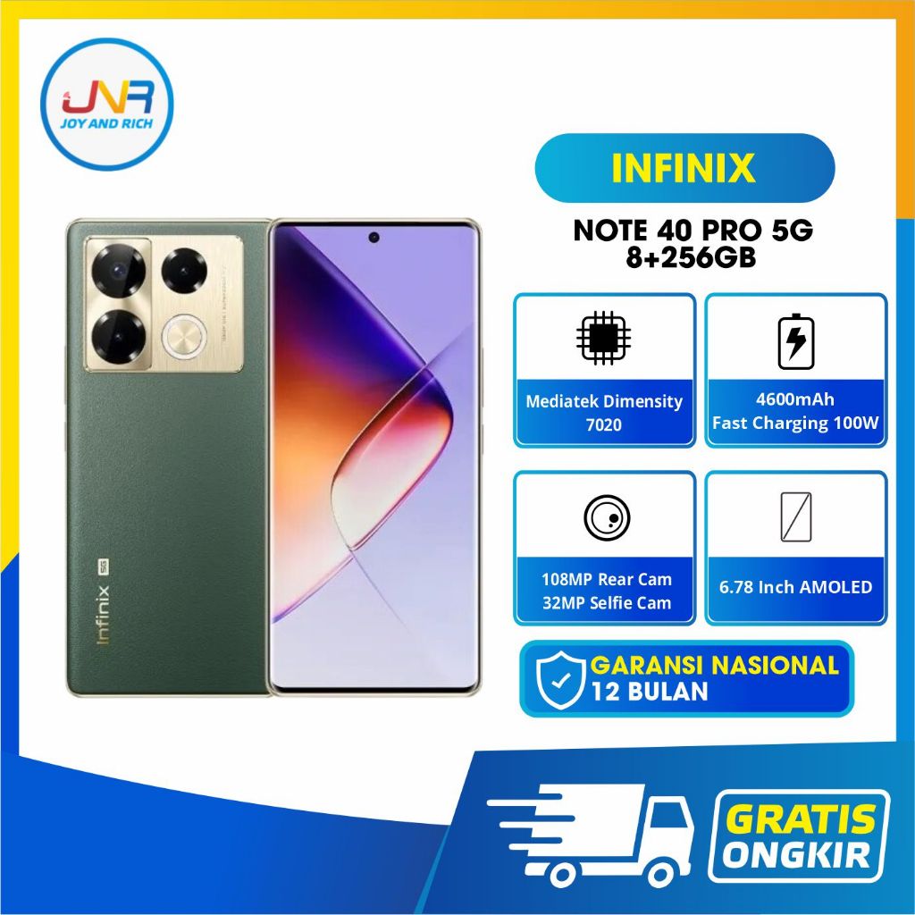 Jual Infinix Note 40 Pro 5G 8+256GB [+8GB Extended RAM] Garansi Resmi | Shopee Indonesia