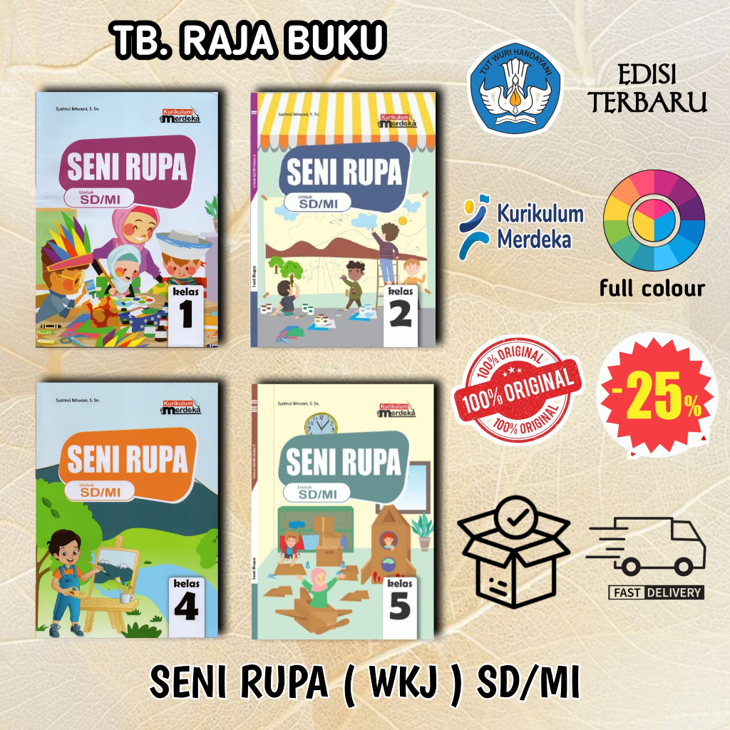 Jual Buku Siswa Pendamping SENI RUPA Kelas 1,2,4,5 SD Kurikulum Merdeka - Wahana Karya Jaya ...