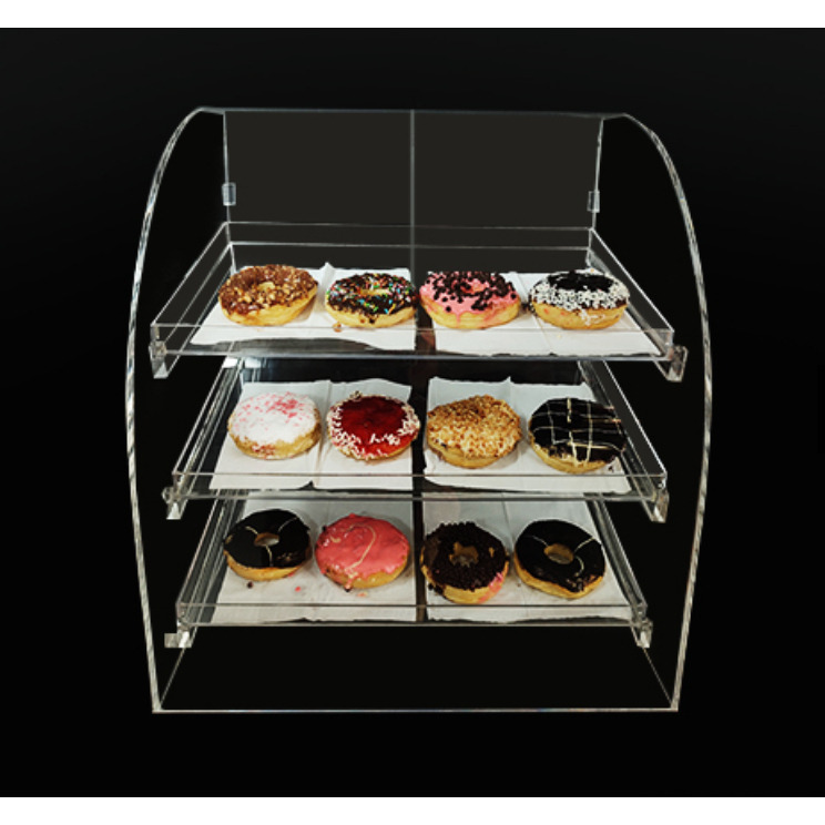 Jual DISPLAY KUE ACRYLIK 3 rak /Acrylic Food Cupcake Bakery 3 Shelves ...