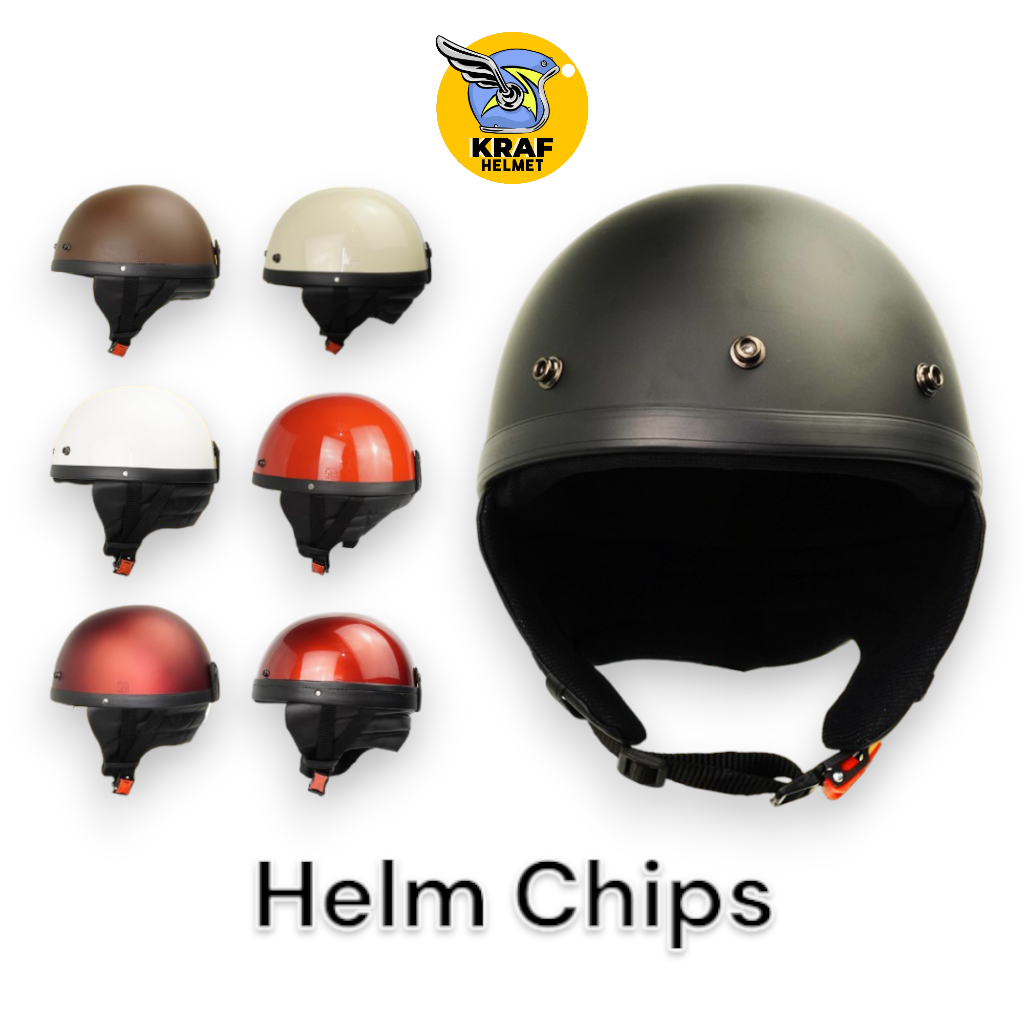 Jual Helm Chips / Helm Sepeda Premium Polos | Helm Chip/Helm Retro ...