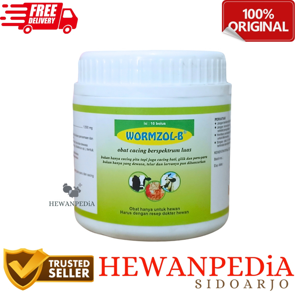 Jual WORMZOL B 10 BOLUS POT Hewanpedia - Obat Cacing Cacingan Sapi ...