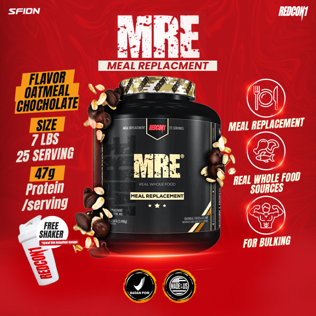 Jual REDCON1 MRE Protein Powder 7 LBS - Susu Protein Real Food Whey ...