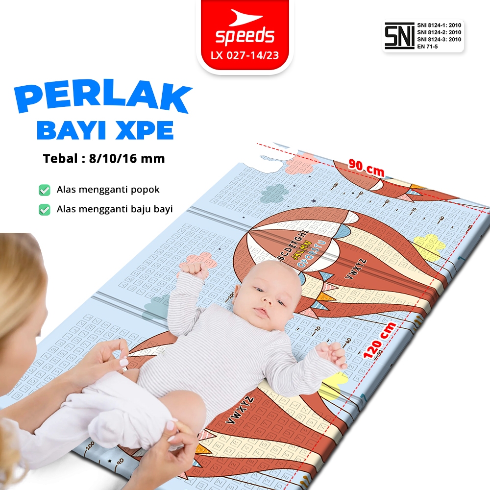 Jual SPEEDS Playmat Perlak Bayi Anak Alas Tidur Lipat Alas Tidur Bayi ...