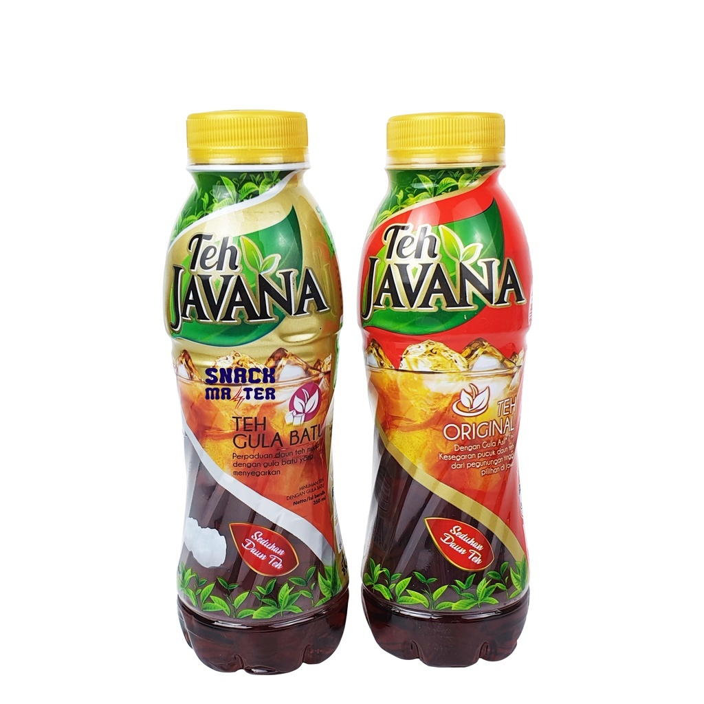 Jual TEH JAVANA 350ml RASA ORIGINAL DAN GULA BATU 1 pack isi 12 botol ...