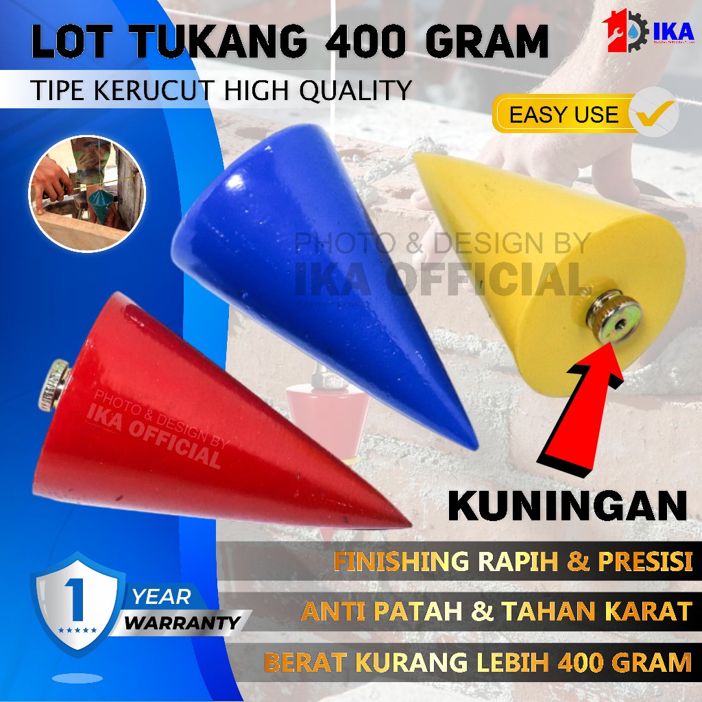 Jual Lot Timbangan / Lot Tukang / Bandul Gantungan Kerucut Murah Lot ...