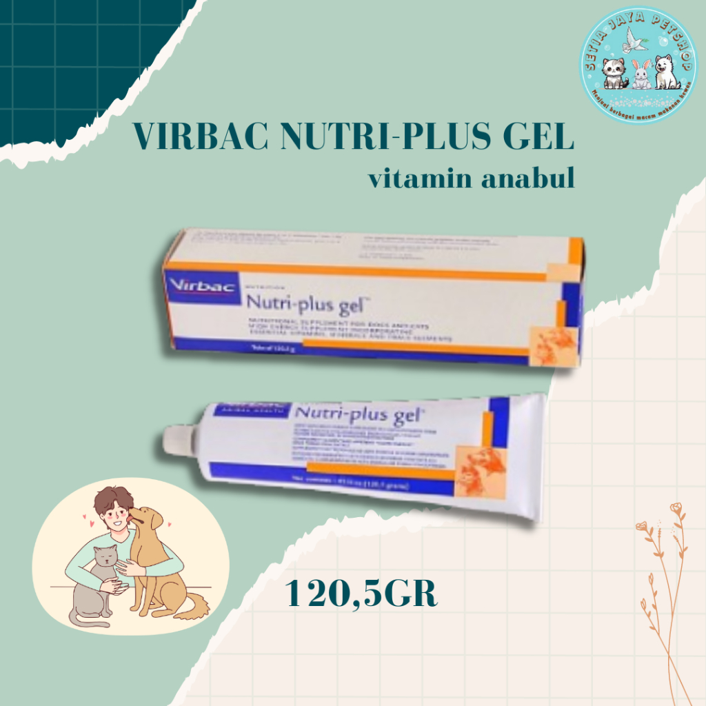 Jual Vitamin Anabul - VIRBAC VITAMIN KUCING/ANJING NUTRI-PLUS GEL 120,5G | Shopee Indonesia