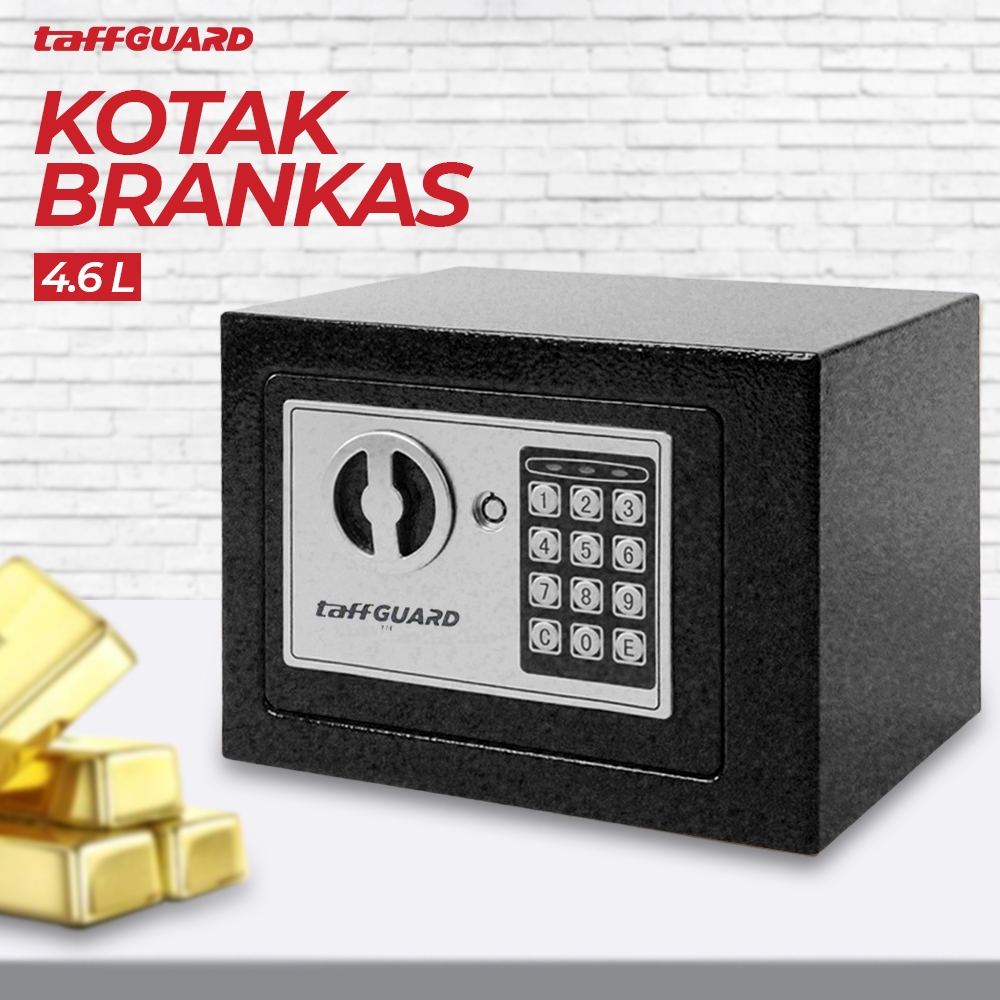Jual TaffGUARD Kotak Brankas Hotel Mini Password Safe Deposit Money Box ...