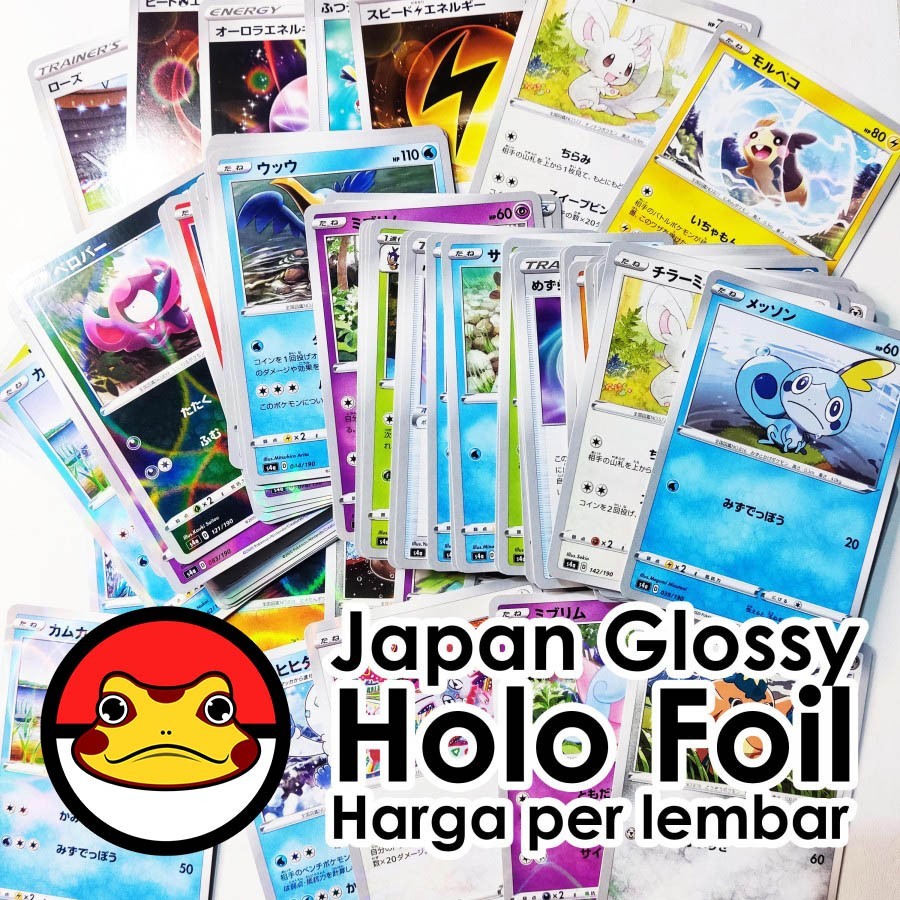 Jual Kartu Pokemon Japan Bulk Random Glossy Holo Foil Original TCG Card | Shopee Indonesia
