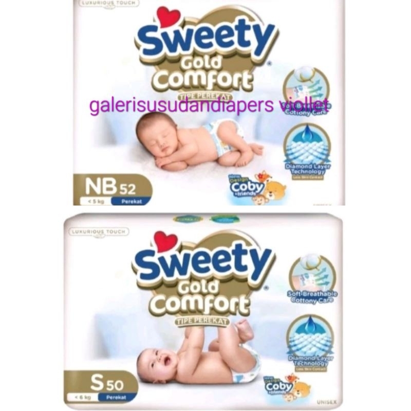 Jual Sweety Comfort Gold NB52/S50 (perekat) | Shopee Indonesia