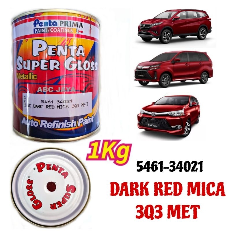 Jual Cat Penta Super Gloss 5461-34021 NC Dark Red Mica 3Q3 Met 1Kg ...