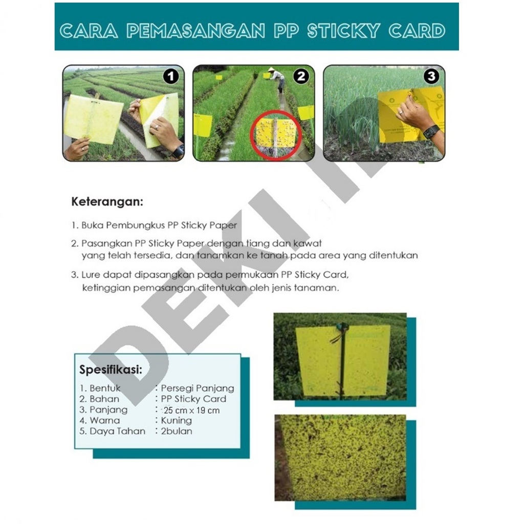 Jual Yellow Trap Perangkap Hama Lem Perekat Lalat Buah Likat Kuning ...