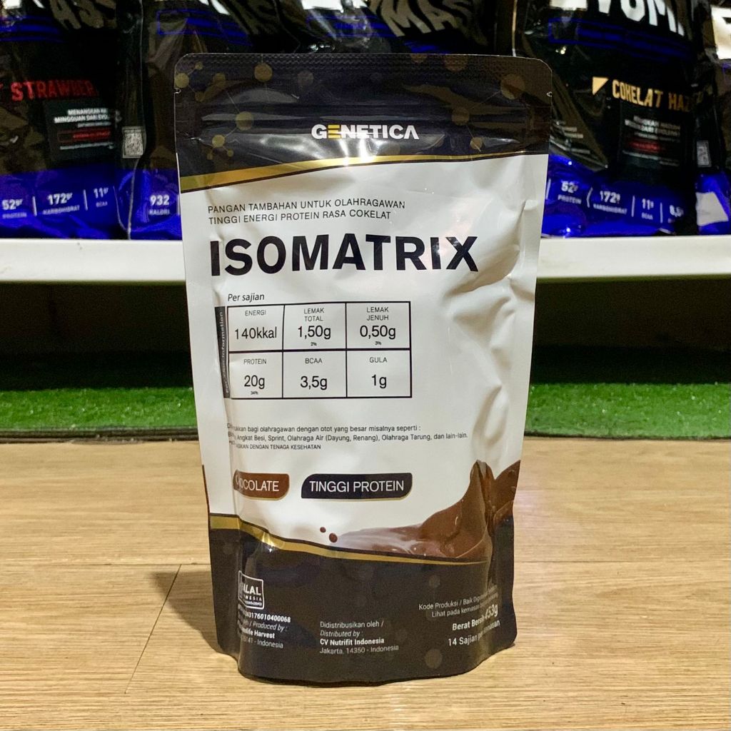 Jual Genetica Isomatrix 1 lb iso Matrix 453 gr Soy isolate Whey Concentrate Protein | Shopee ...