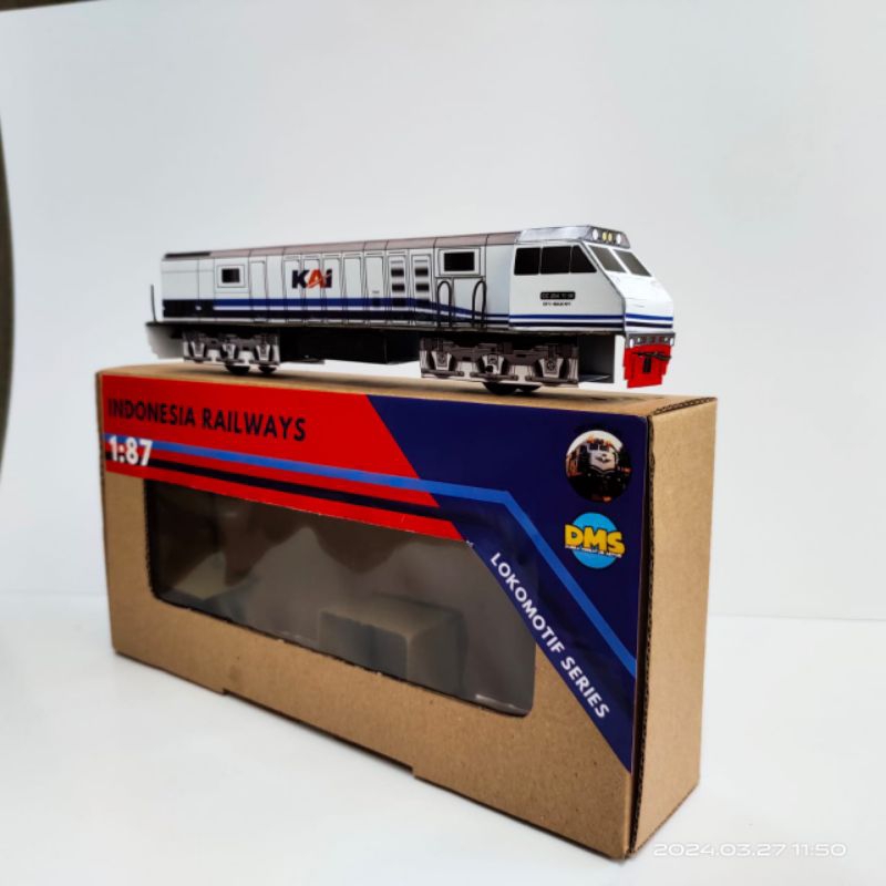 Jual MINIATUR KERETA API INDONESIA - Lokomotif CC 203 Perumka Dua garis ...