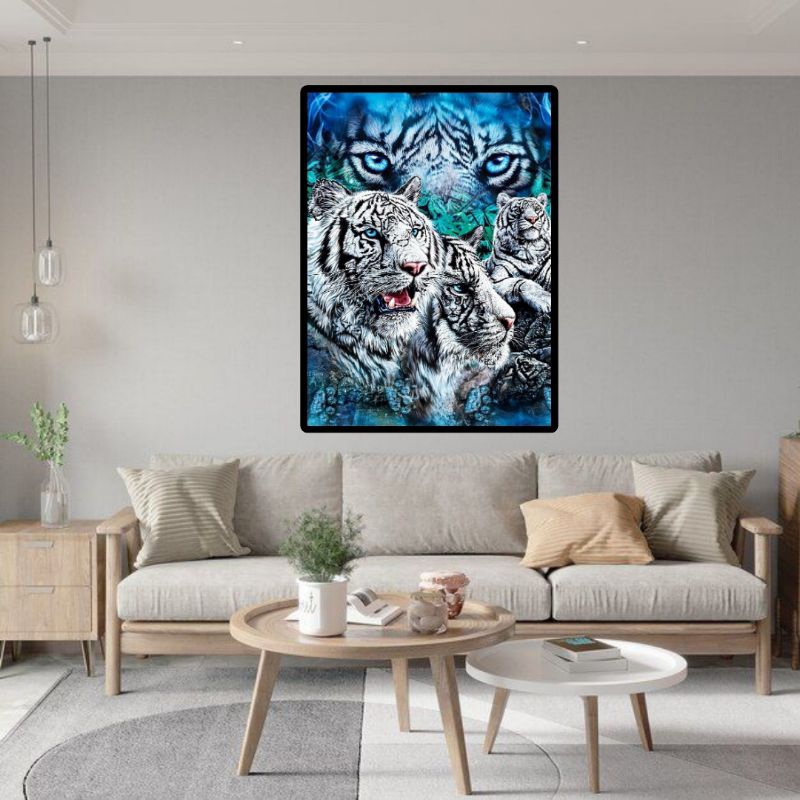 Jual POSTER CETAK TEMA HARIMAU 001 UKURAN ( 70X100cm, 100X150cm ) TANPA ...