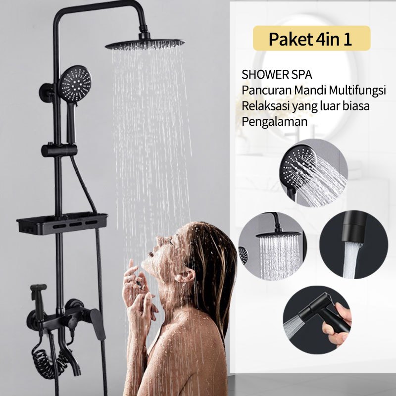 Jual SUS304 Shower Kamar Mandi Rain Showerset lengkap dengan shower ...