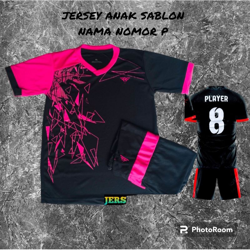 Jual GRATIS SABLON NAMA NOMOR PUNGGUNG JERSEY FUTSAL ANAK ANAK KAOS BOLA U 5 SAMPAI 14 TAHUN ...