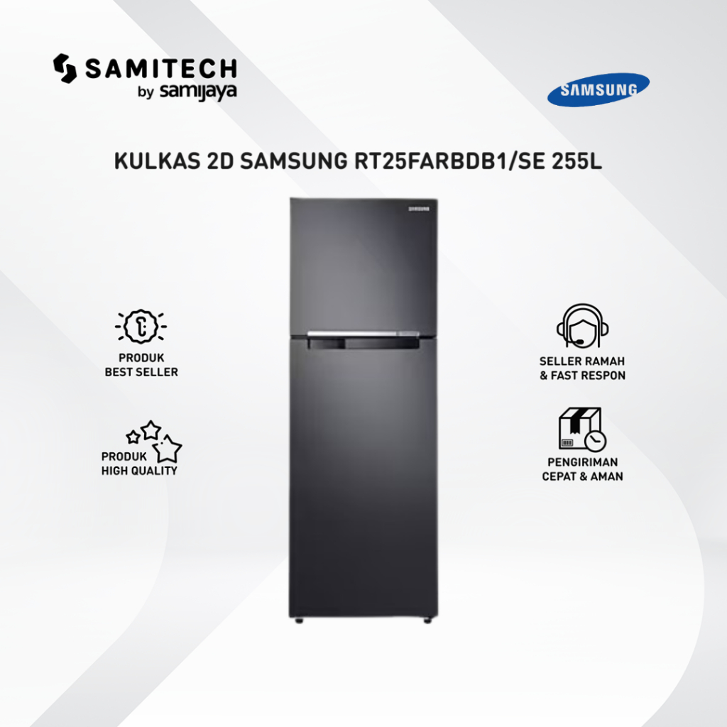 Jual KULKAS 2 PINTU SAMSUNG RT25FARBDB1/SE RT 25FARBDB1 SE 255L INVERTER | Shopee Indonesia