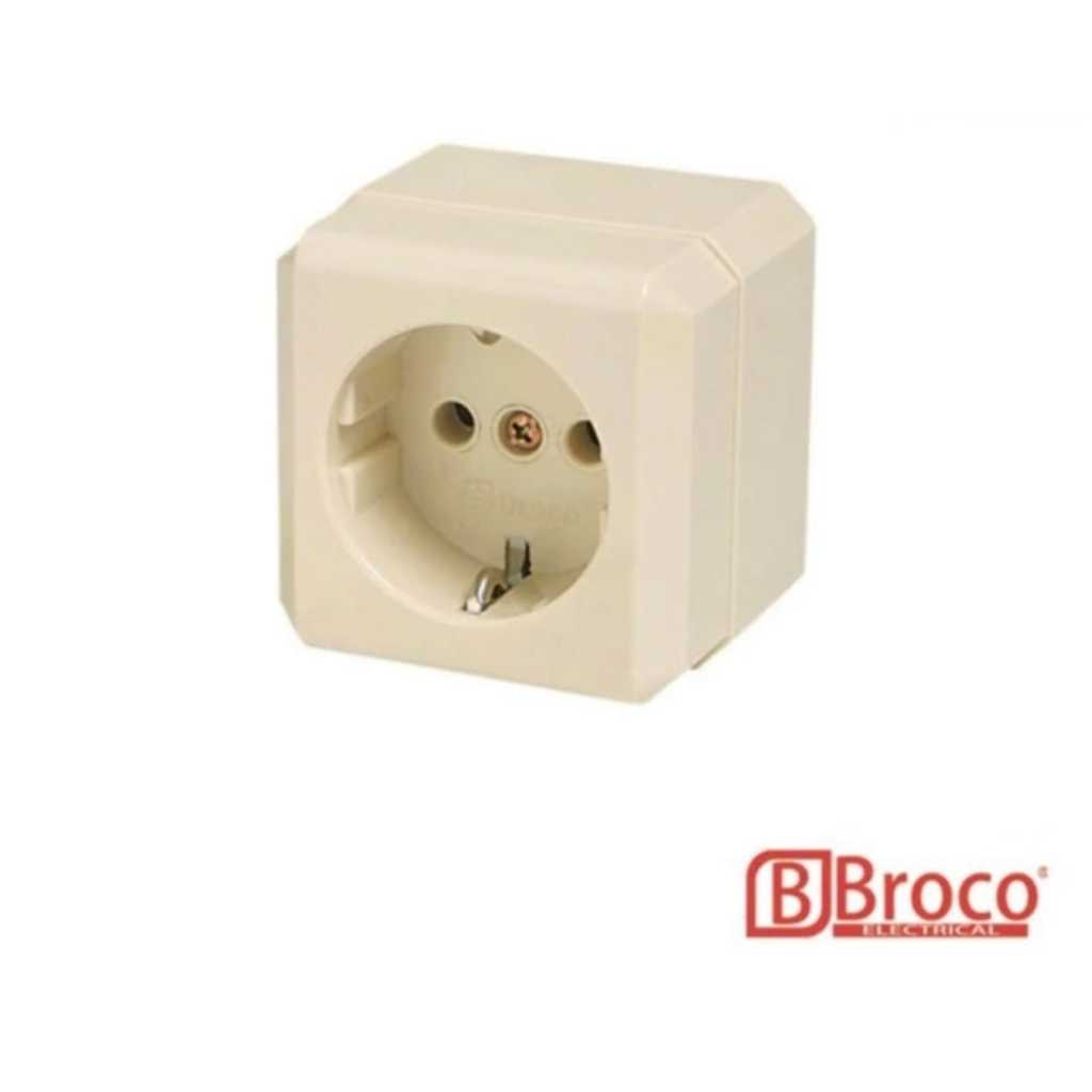 Jual Stop kontak OB Tebal 1Lubang BROCO | Shopee Indonesia