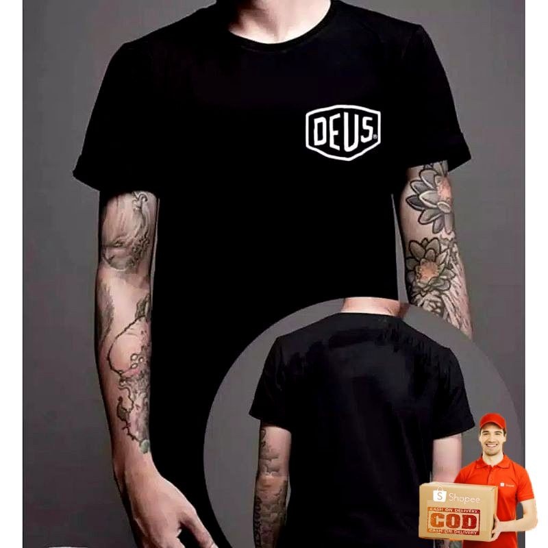 Jual Kaos Logo Deus Pria Combed 30s Distro Oversize | Shopee Indonesia