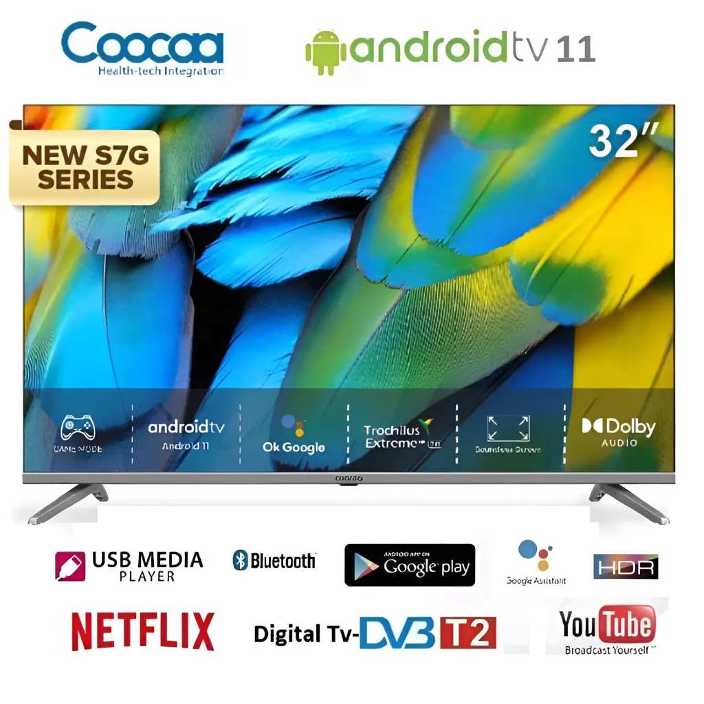 Jual LED TV COOCAA Android 11 Smart TV 32 inch 32S7G | Shopee Indonesia