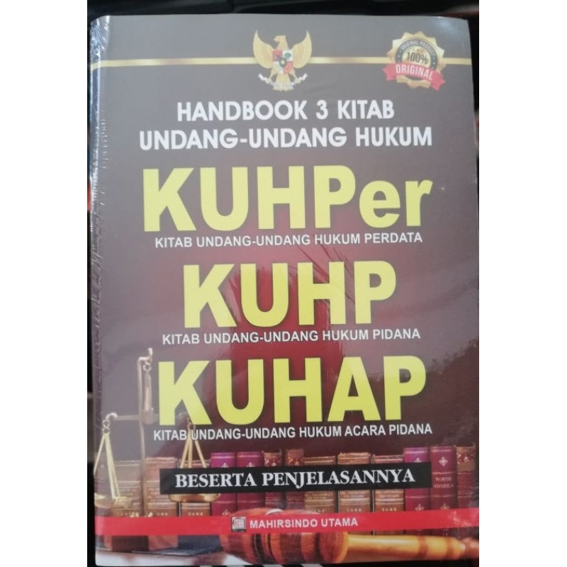 Jual HANDBOOK 3 KITAB KUHPer KUHP KUHAP BESERTA PENJELASANNYA - MAHIRSINDO UTAMA | Shopee Indonesia