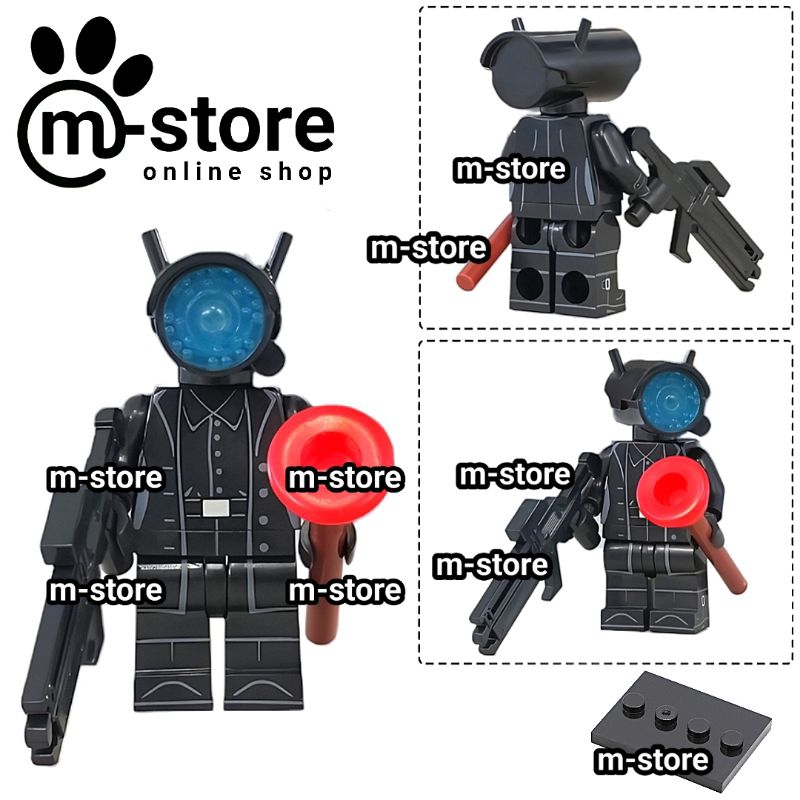 Jual brick skibidi toilet cctv camera man mini toy figure | Shopee ...