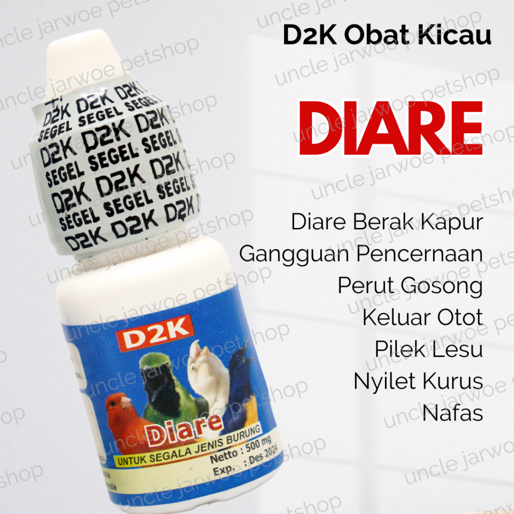 Jual DIARE D2K OBAT BURUNG SAKIT DIARE MENCRET BERAK KAPUR GANGGUAN ...