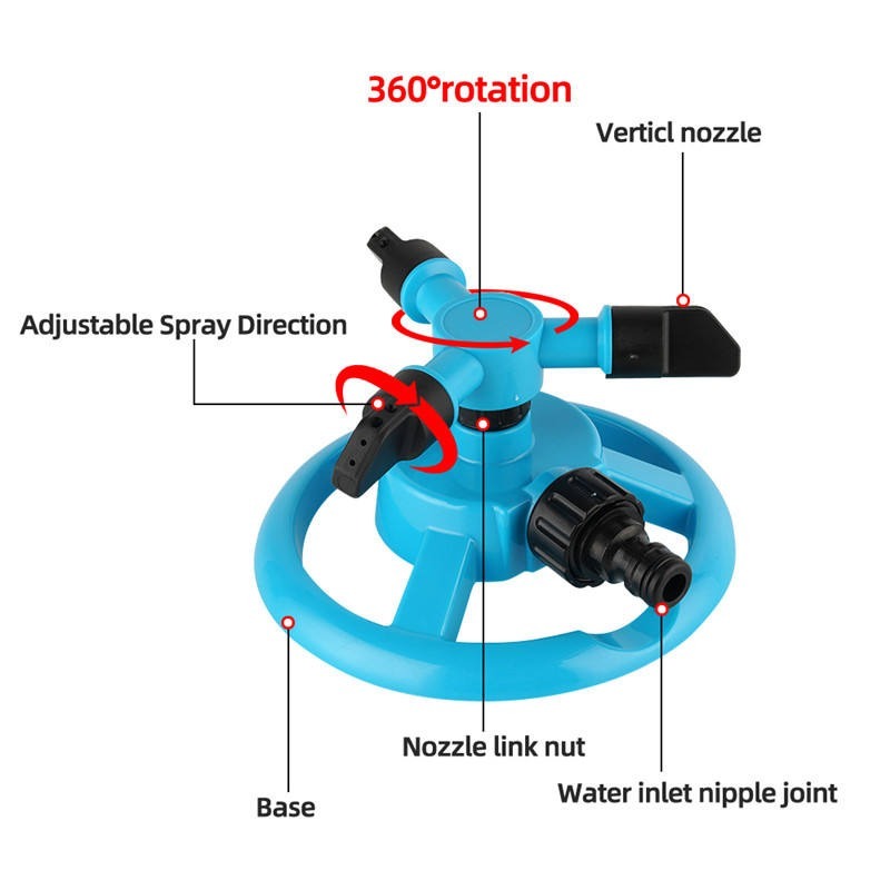 Jual Sprinkler Spray Taman Penyiram Tanaman Otomatis Putar 360 Derajat ...