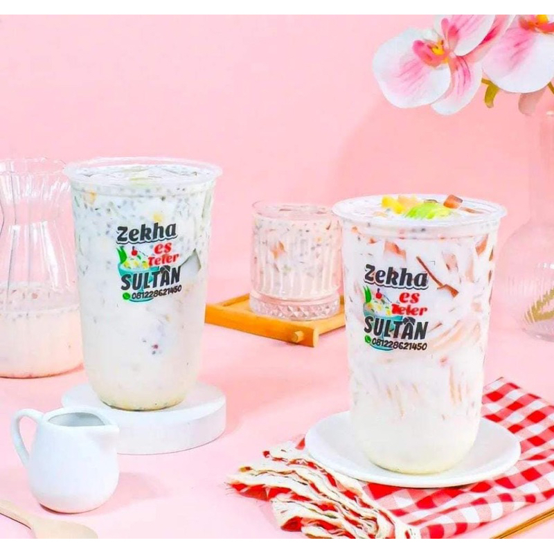 Jual Zekha Es Teller Sultan Es Teler Alpukat Cup jumbo 250 oz | Shopee ...