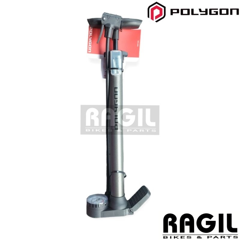 Jual POMPA SEPEDA POLYGON SHORTY DUAL HEAD 160 PSI PUMP AV FV PRESTA ...